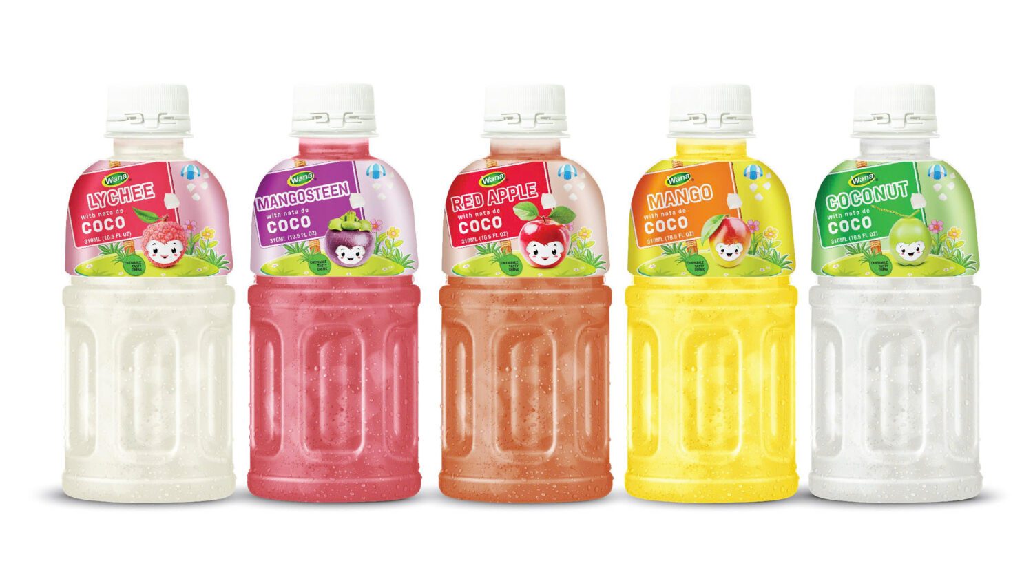 310ML - Fruit Juice with Nata De Coco - Coconut Flavor